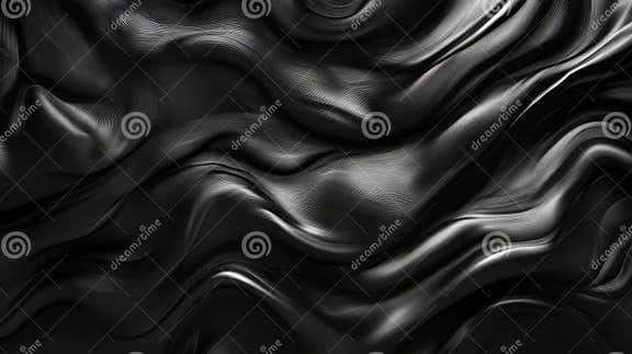 Abstract Black Wavy Pattern with Subtle Texture Stock Illustration ...