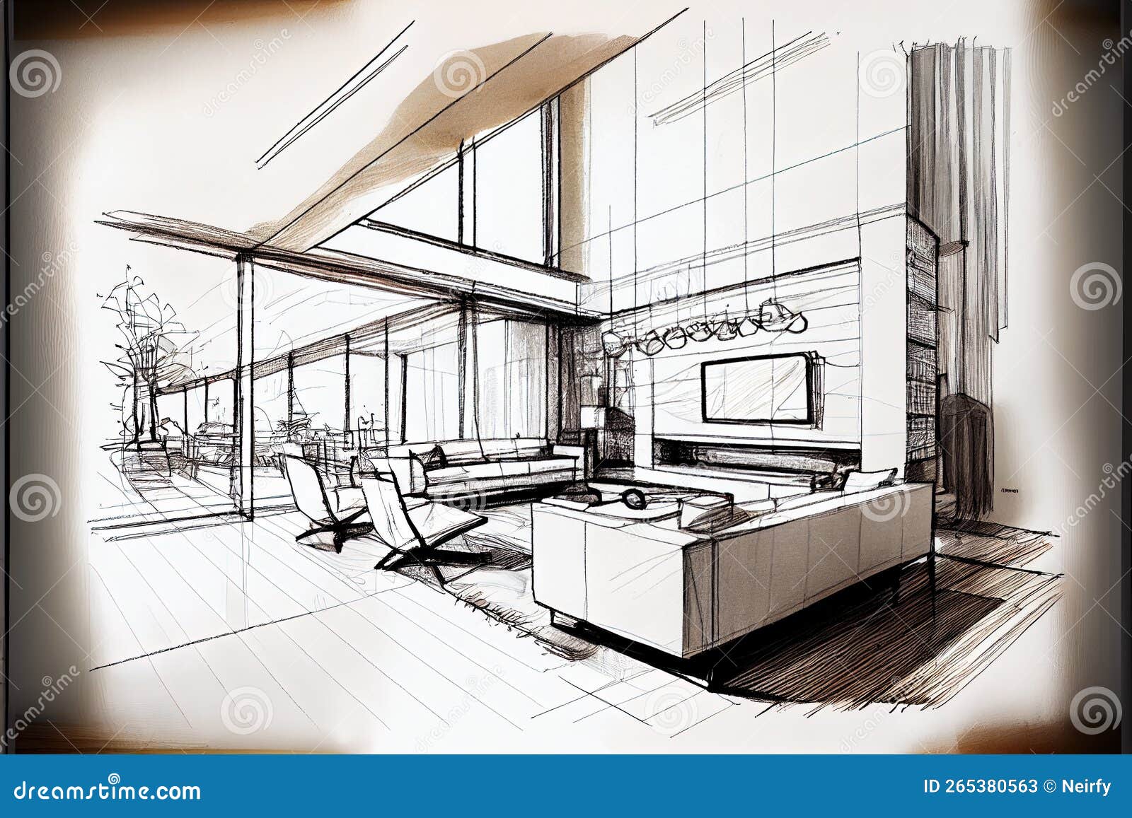 Abstract Architectural Drawings Stock Illustration - Illustration of ...