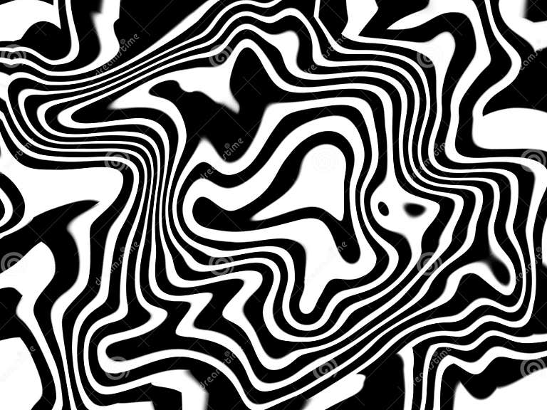 This Abstract Black and White Background Features a Mesmerizing Pattern ...