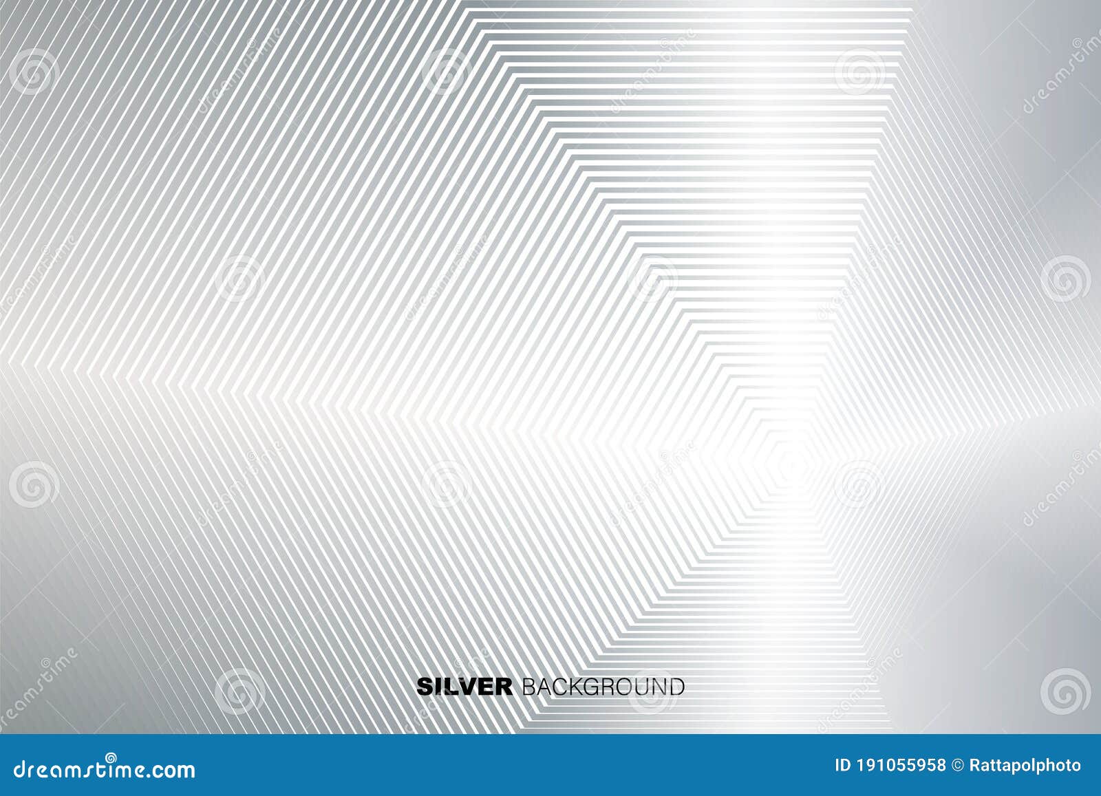 Geometric Hexagon Silver Line Pattern. Stock Vector - Illustration of ...