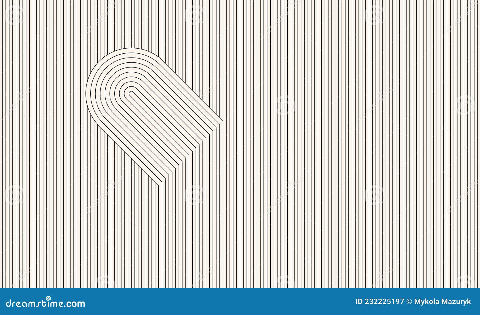 Abstract Black and White Background with Lines. Art Optical Illusion ...