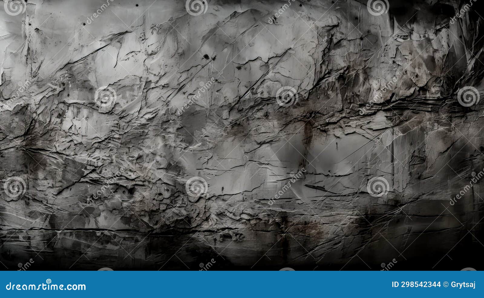 Abstract Black and White Background. Texture of Old Black Wall with ...