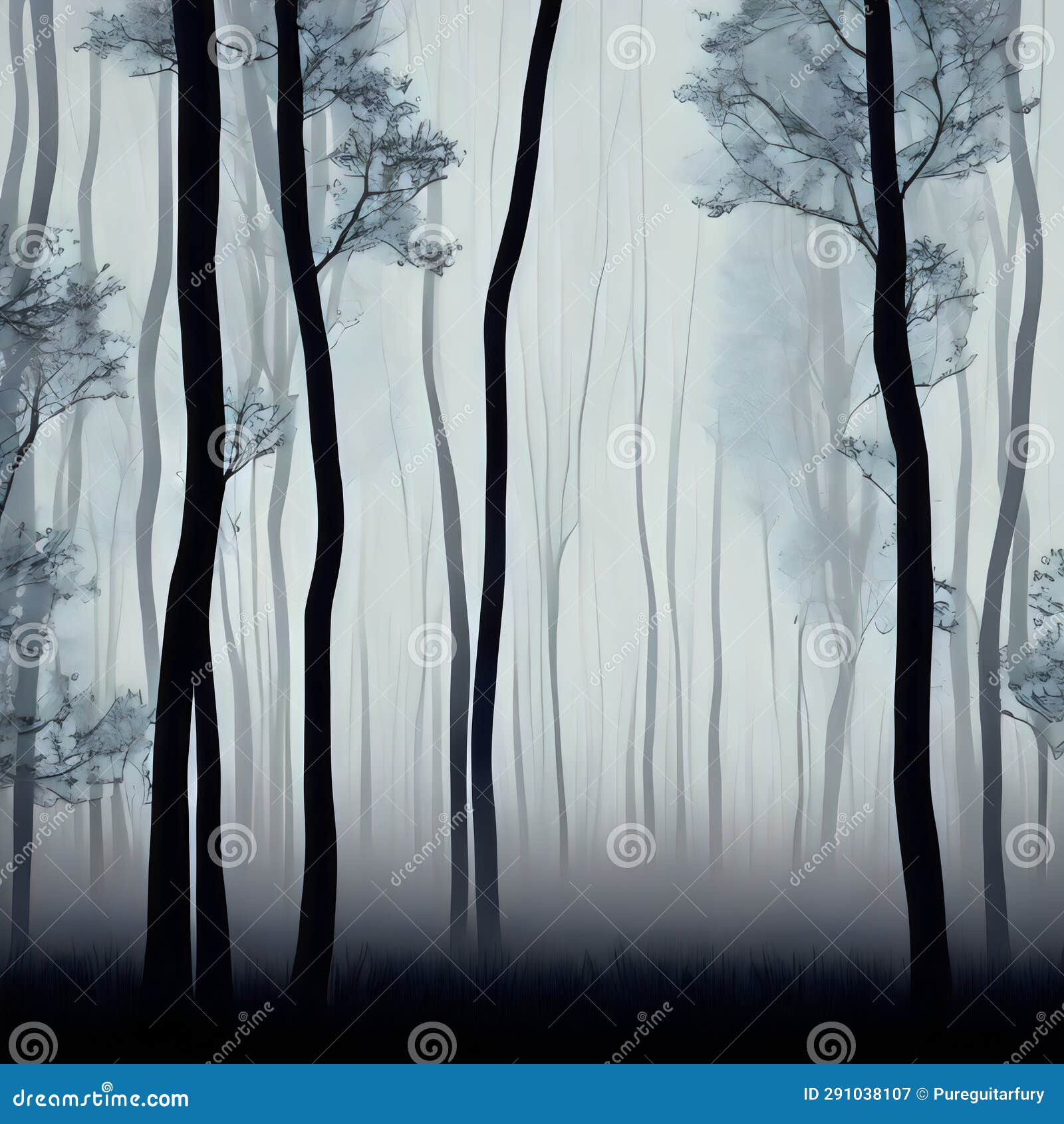 See the Forest through the Trees Stock Illustration - Illustration of ...