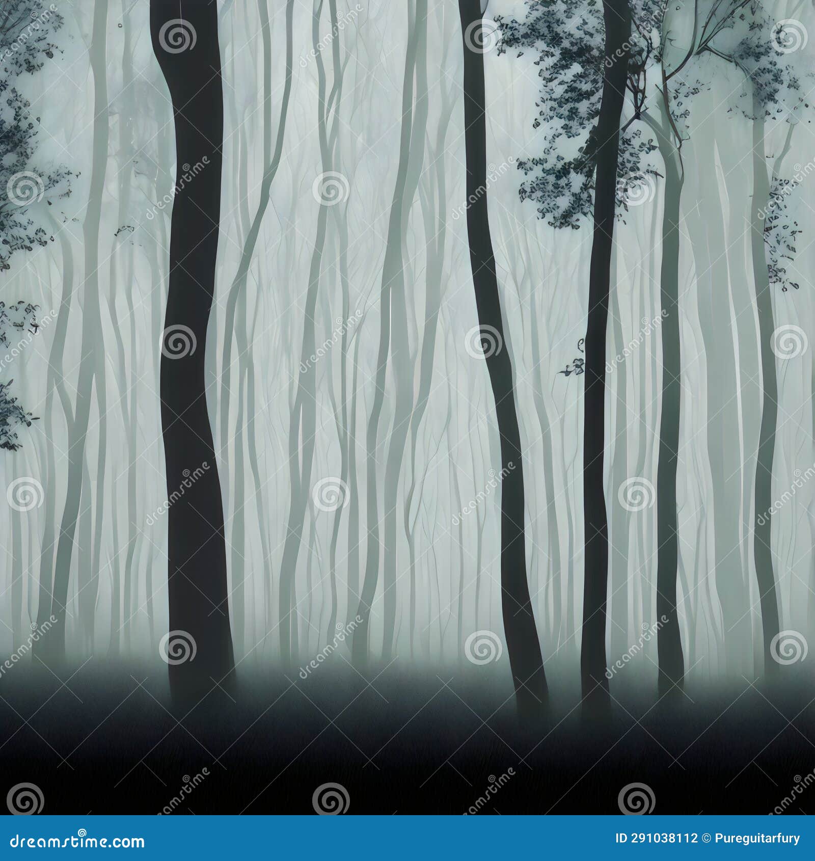 See the Forest through the Trees Stock Illustration - Illustration of ...