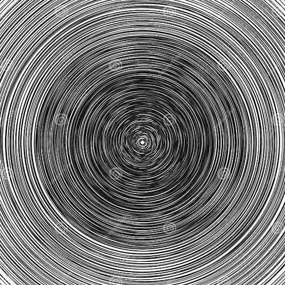 Abstract Black and White Concentric Circles Background Vector Stock ...