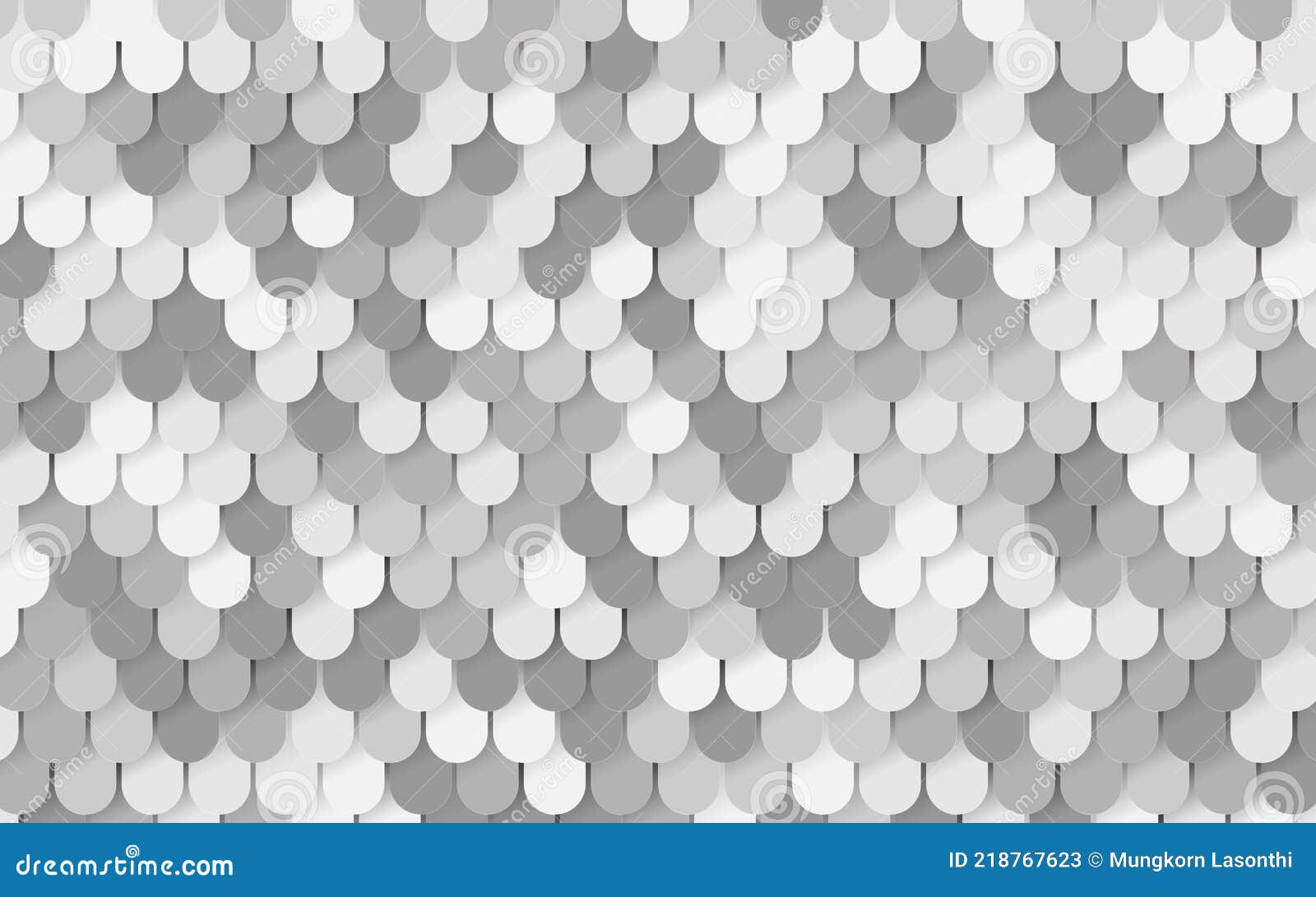 Curved Geometric Shapes, Colored, Bright Background. Vector ...