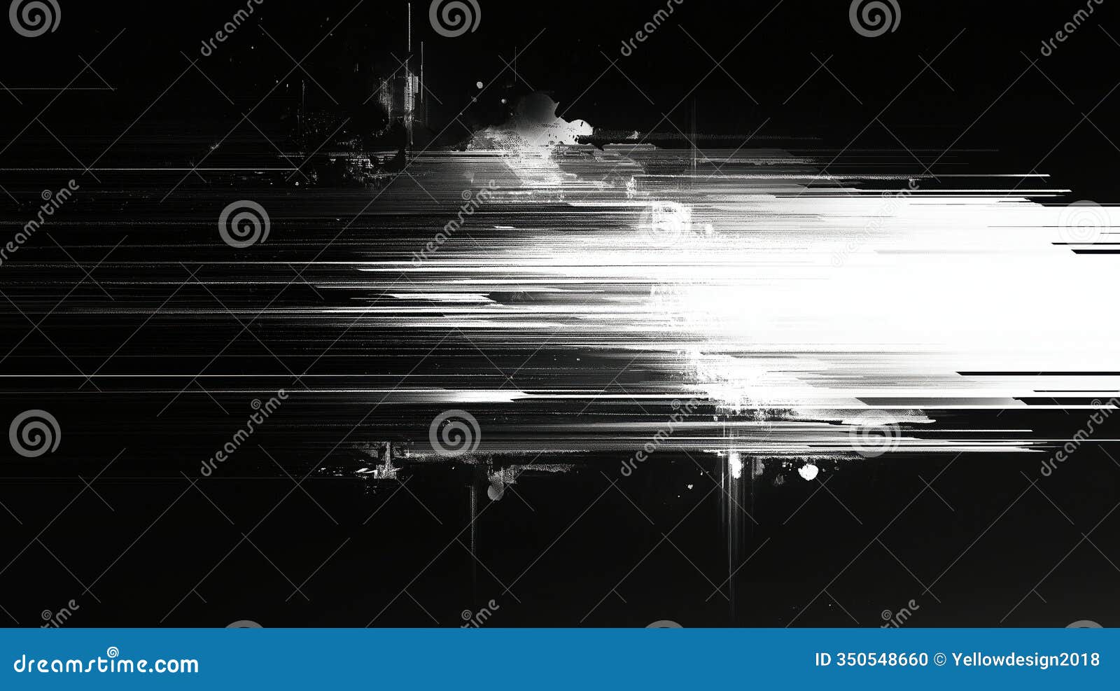 Abstract Black and White Digital Glitch Art with Dynamic Motion Blur ...