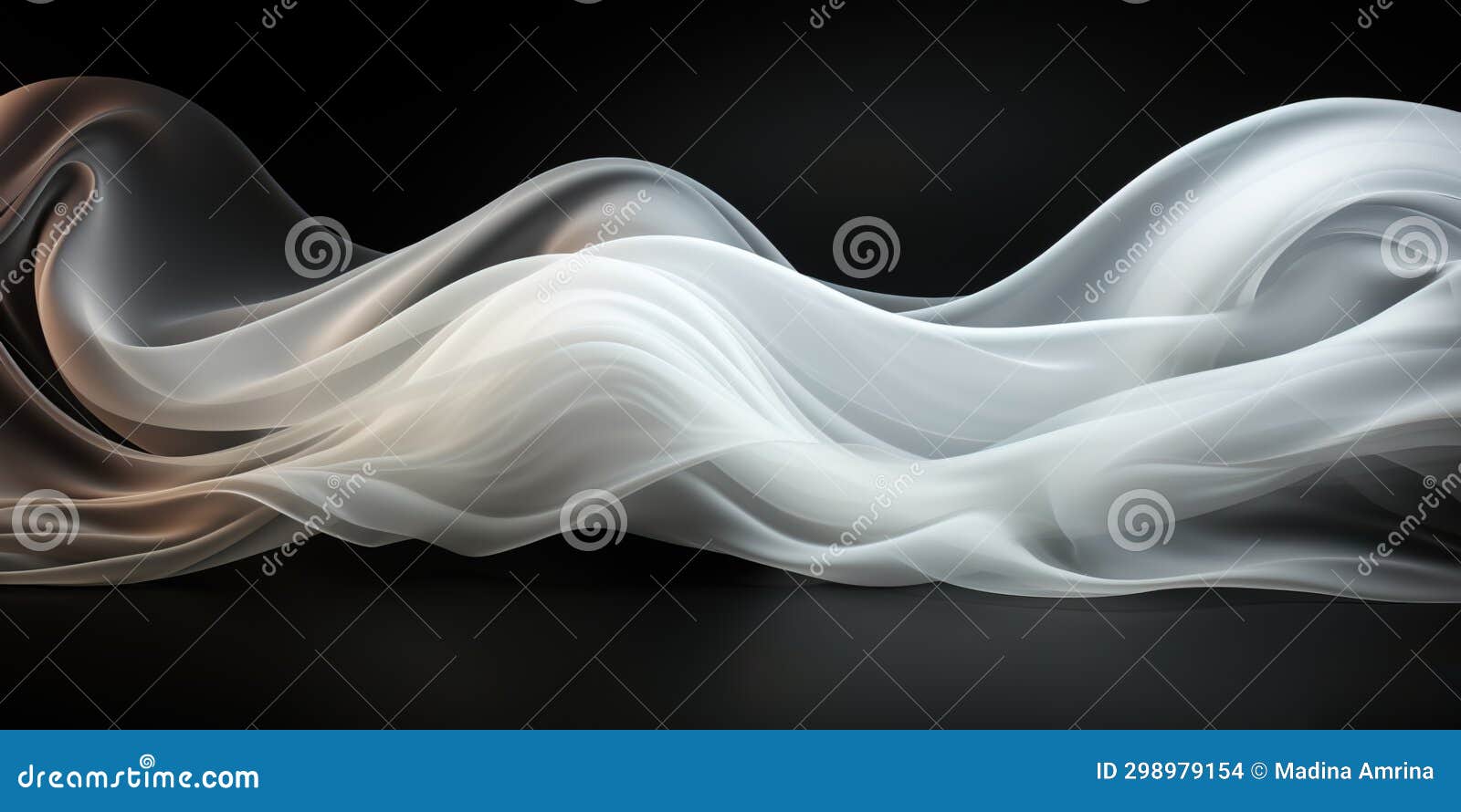 Abstract Black White Flow Background. Stock Illustration - Illustration ...