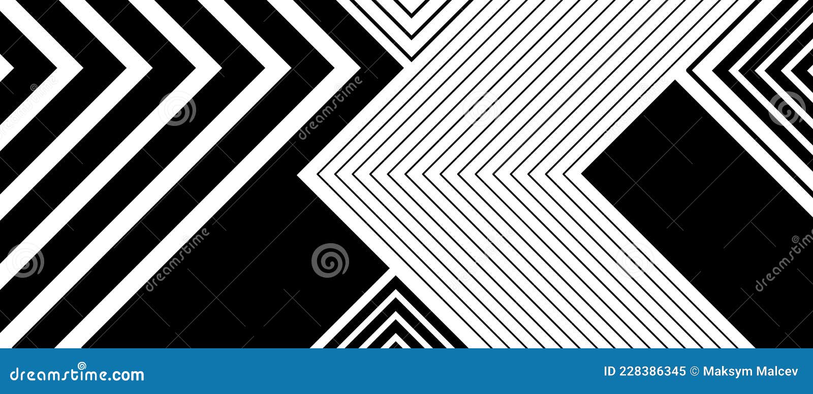 Abstract Black and White Geometric Lines. Background with Diagonal ...