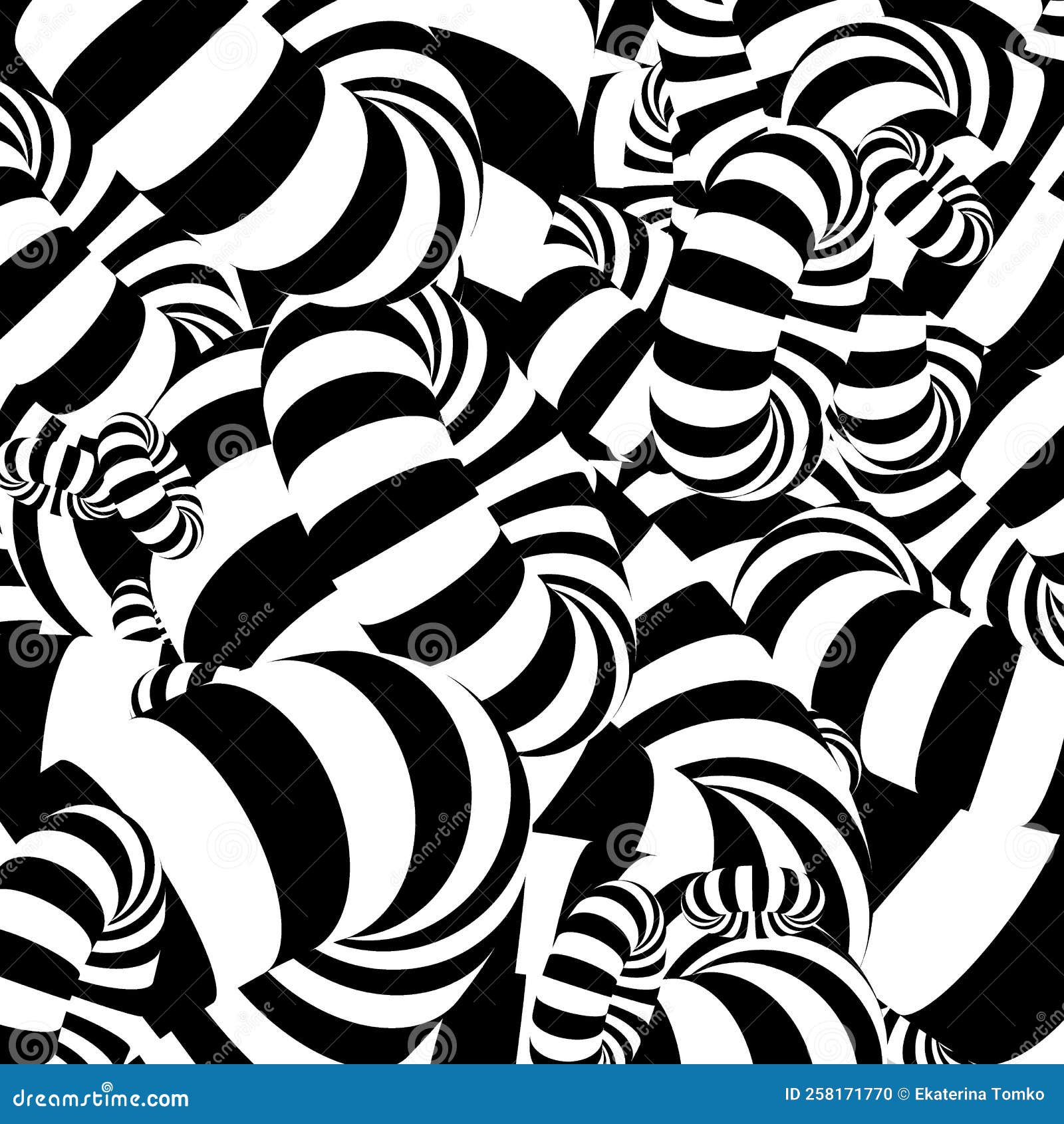 Abstract Black And White Geometric Pattern Vector Background Eps 10
