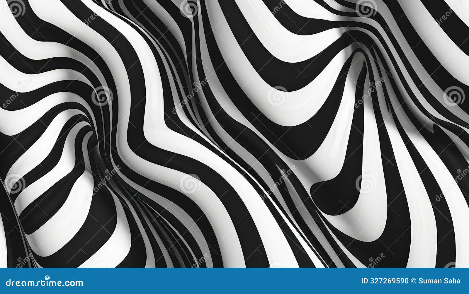 Abstract Black and White Geometric Waves Pattern with Vector Optical ...