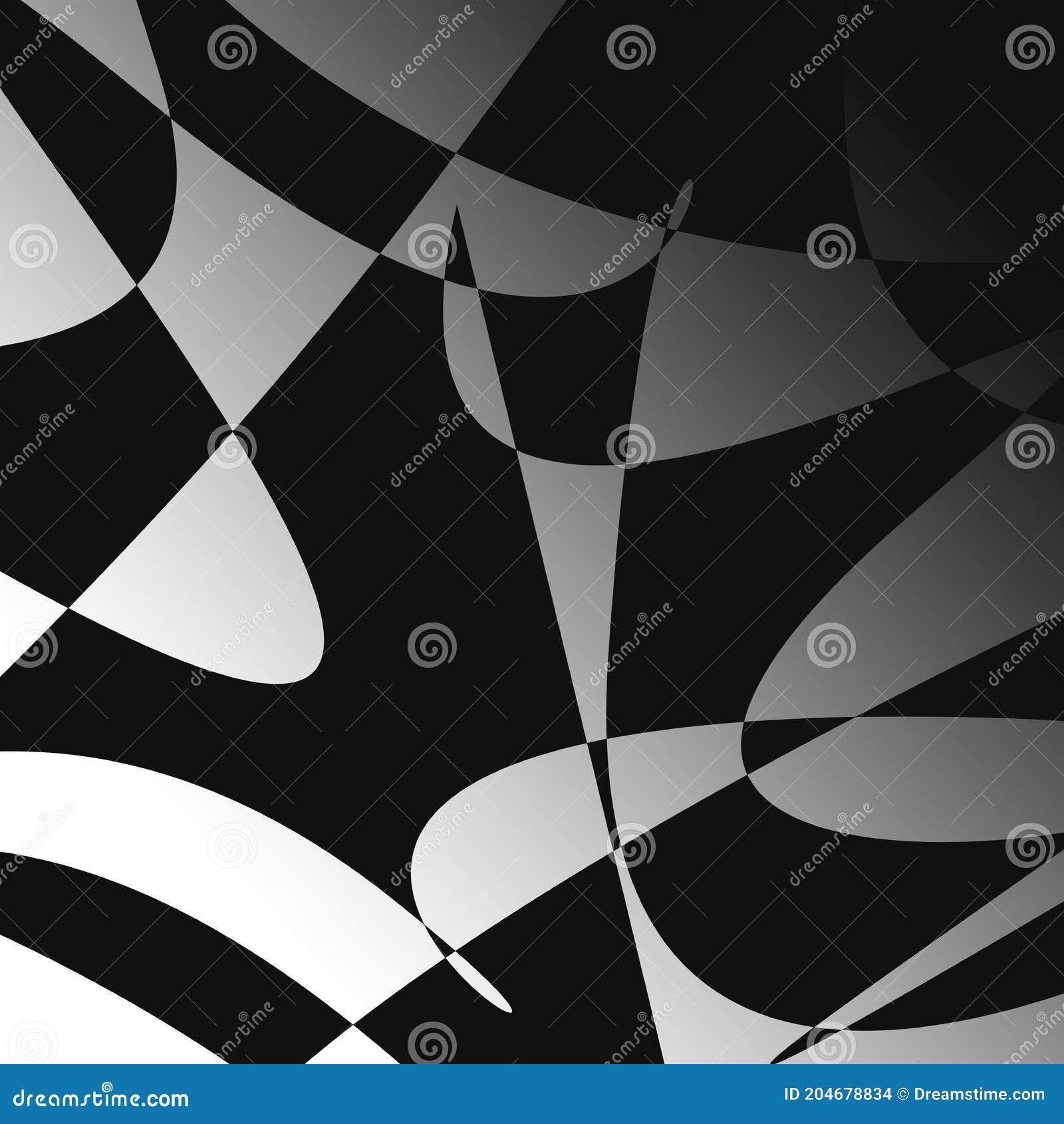 Abstract Black and White Geometry Stock Illustration - Illustration of ...
