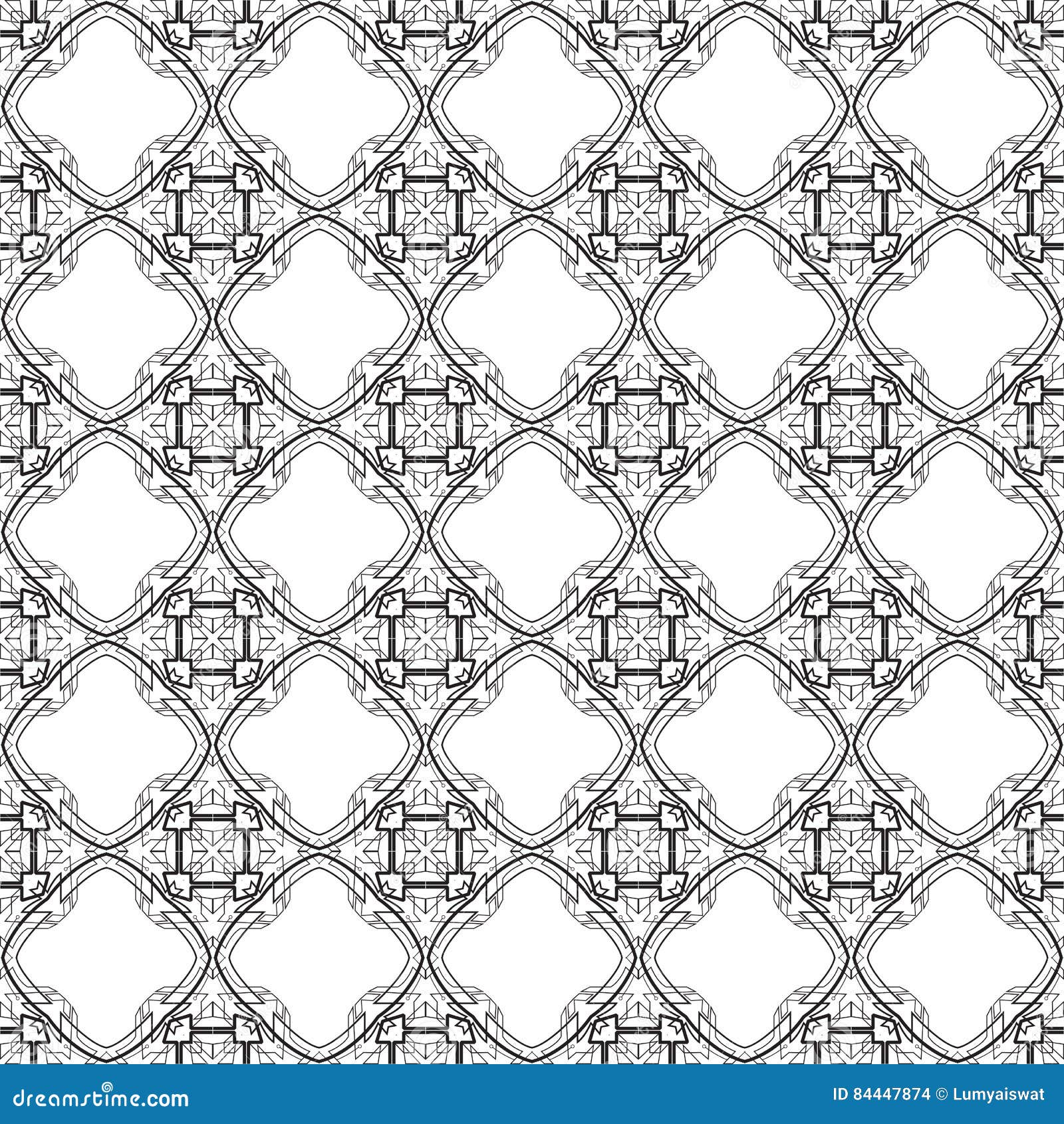 Abstract Black and White Graphic Pattern Stock Vector - Illustration of ...