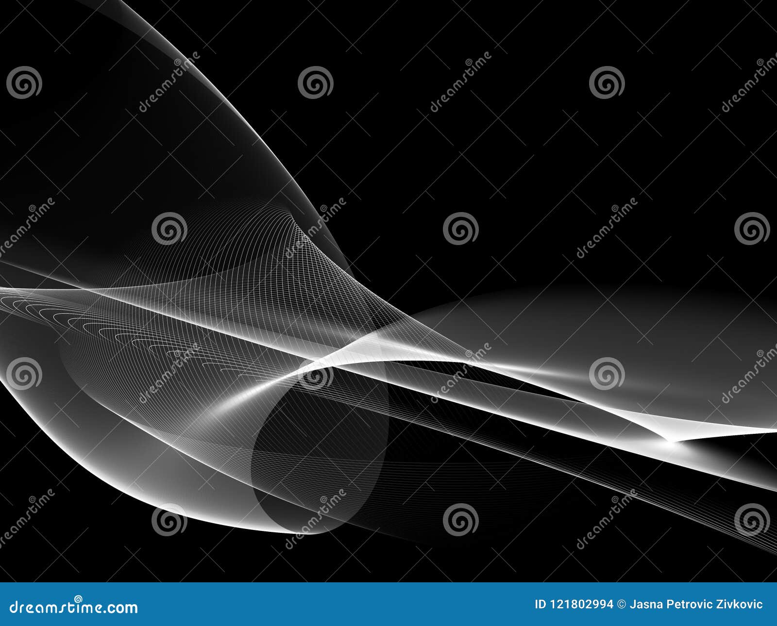 Abstract Black and White Grid Wave Background Stock Illustration ...