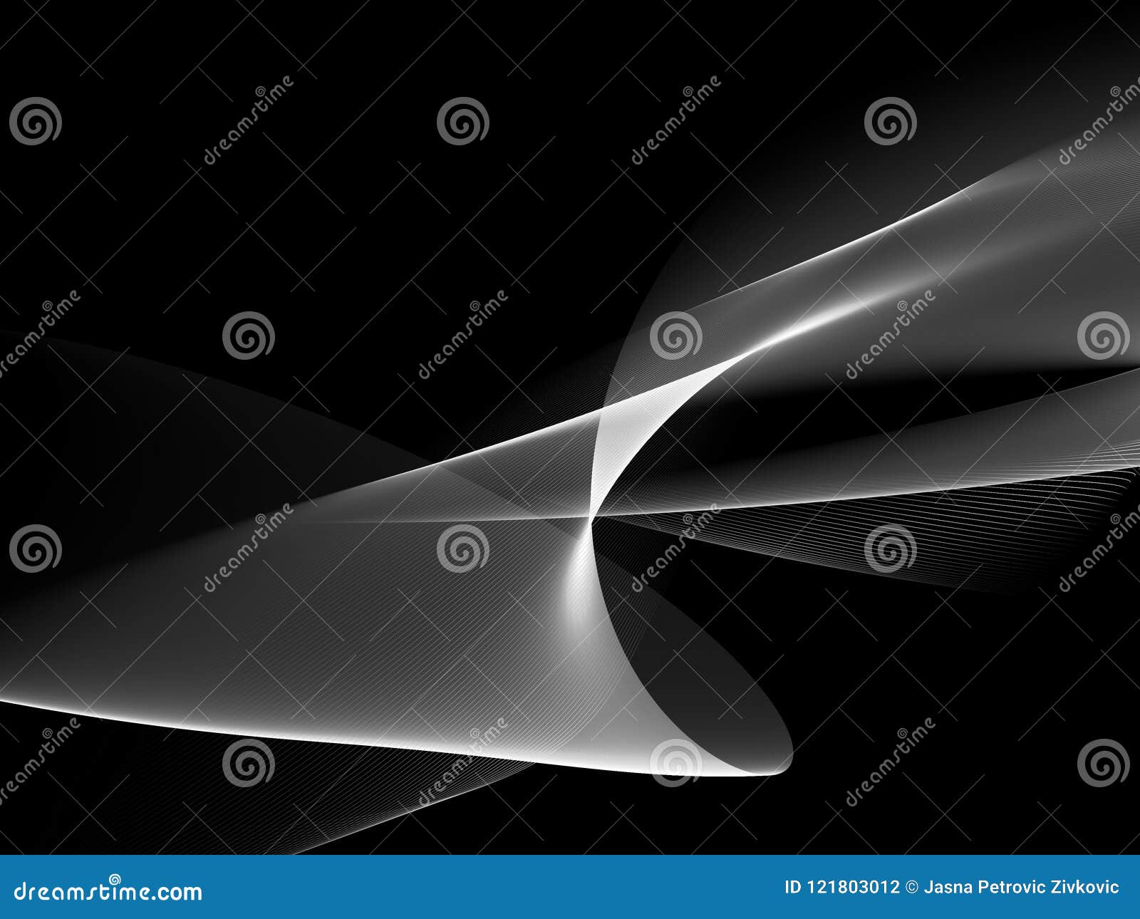 Abstract Black and White Grid Wave Background Stock Illustration ...