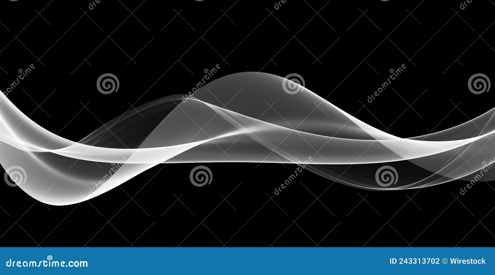 Abstract Black and White Grid Wave Design Stock Illustration ...