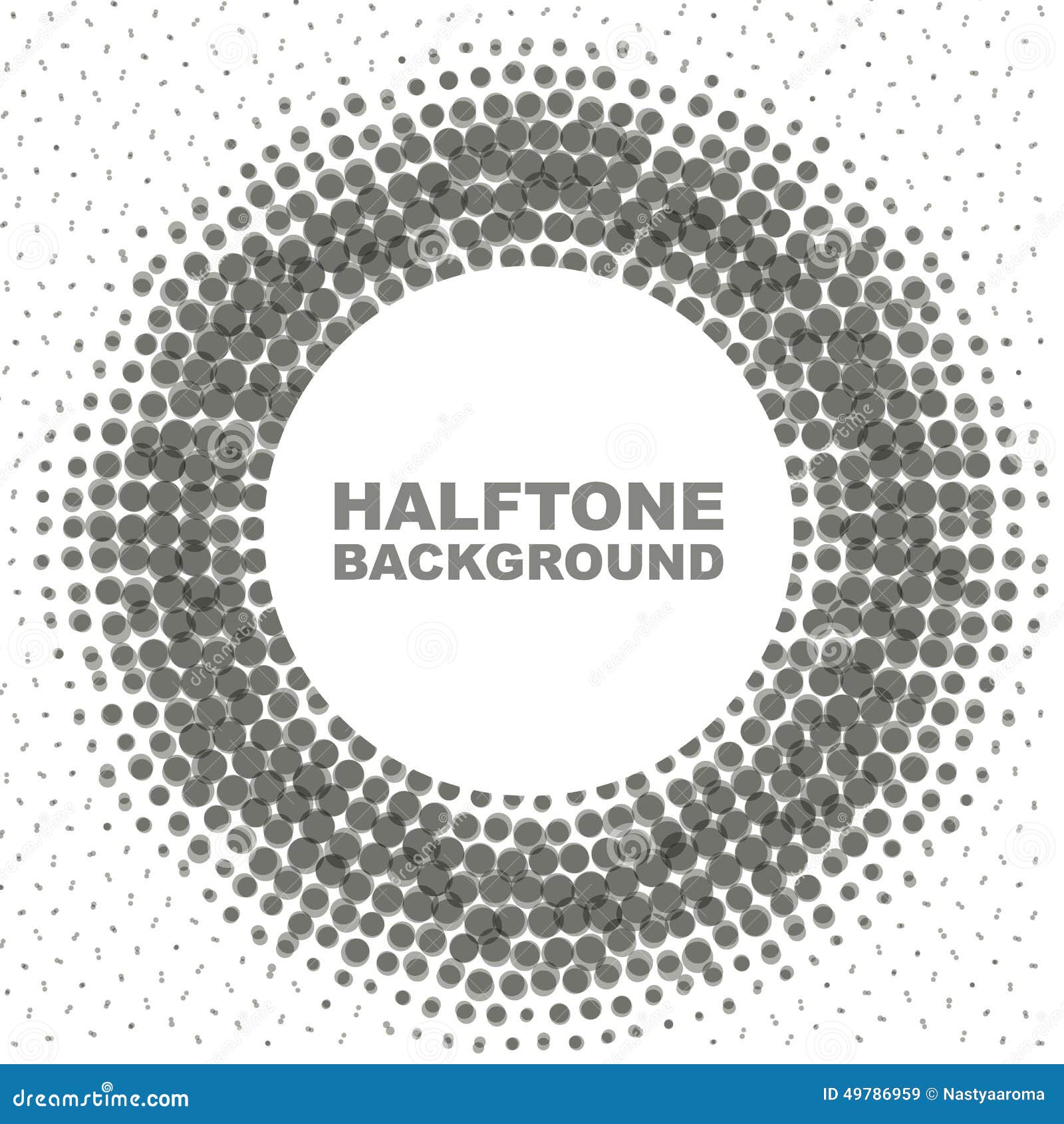 Abstract Black-and-white Halftone Circle Stock Vector - Illustration of ...