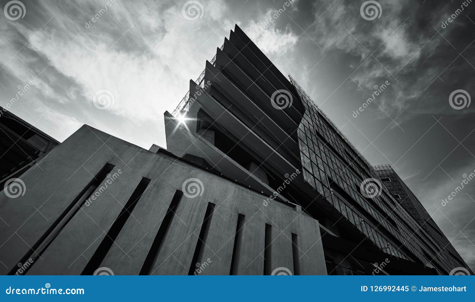 Modern Triangle Architecture Structure Building Stock Image - Image of ...