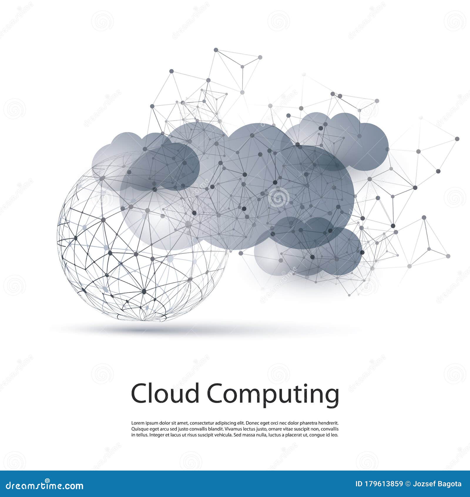 Abstract Black and White Minimal Modern Style Cloud Computing, Networks ...