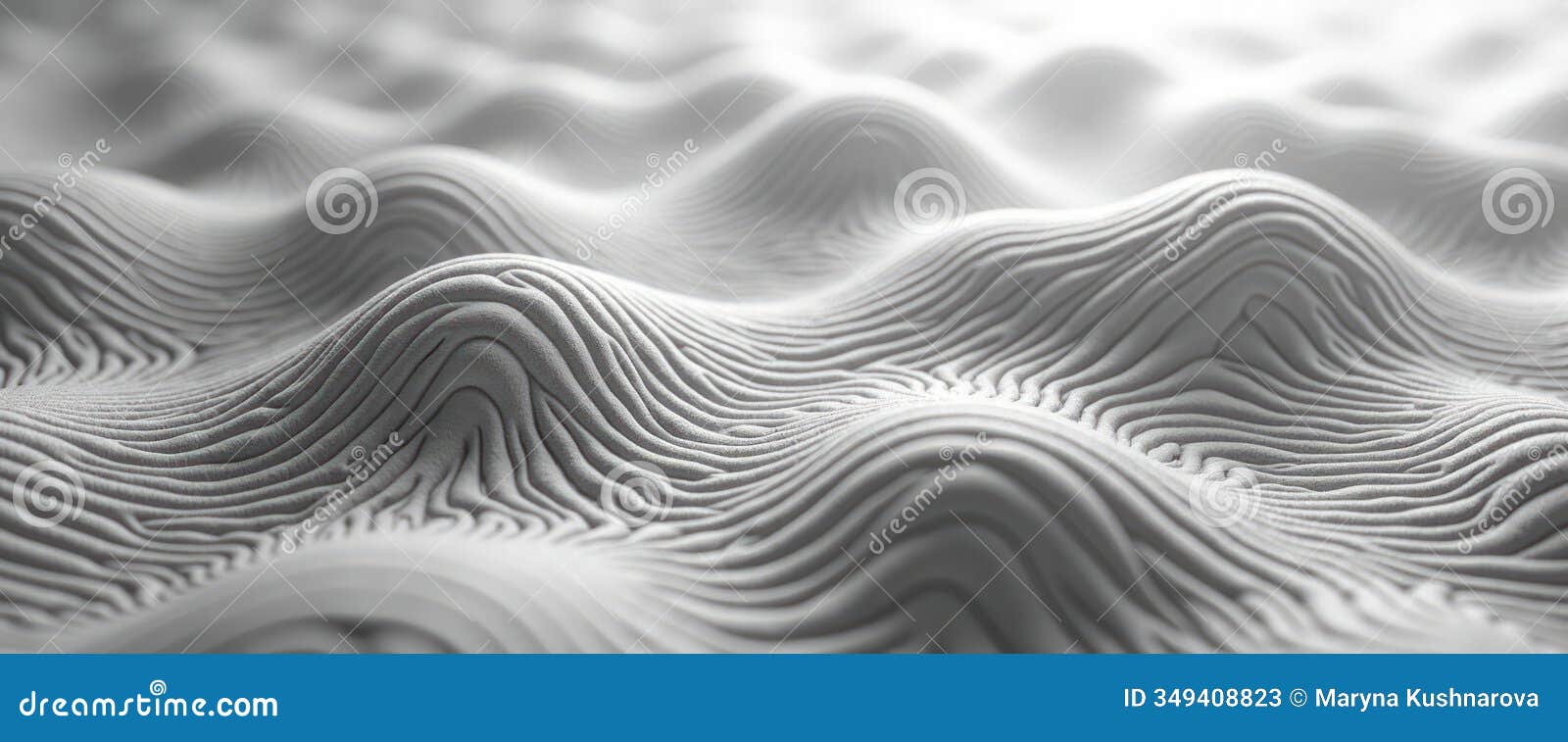 Abstract Black and White Pattern of Undulating Topographic Contour ...