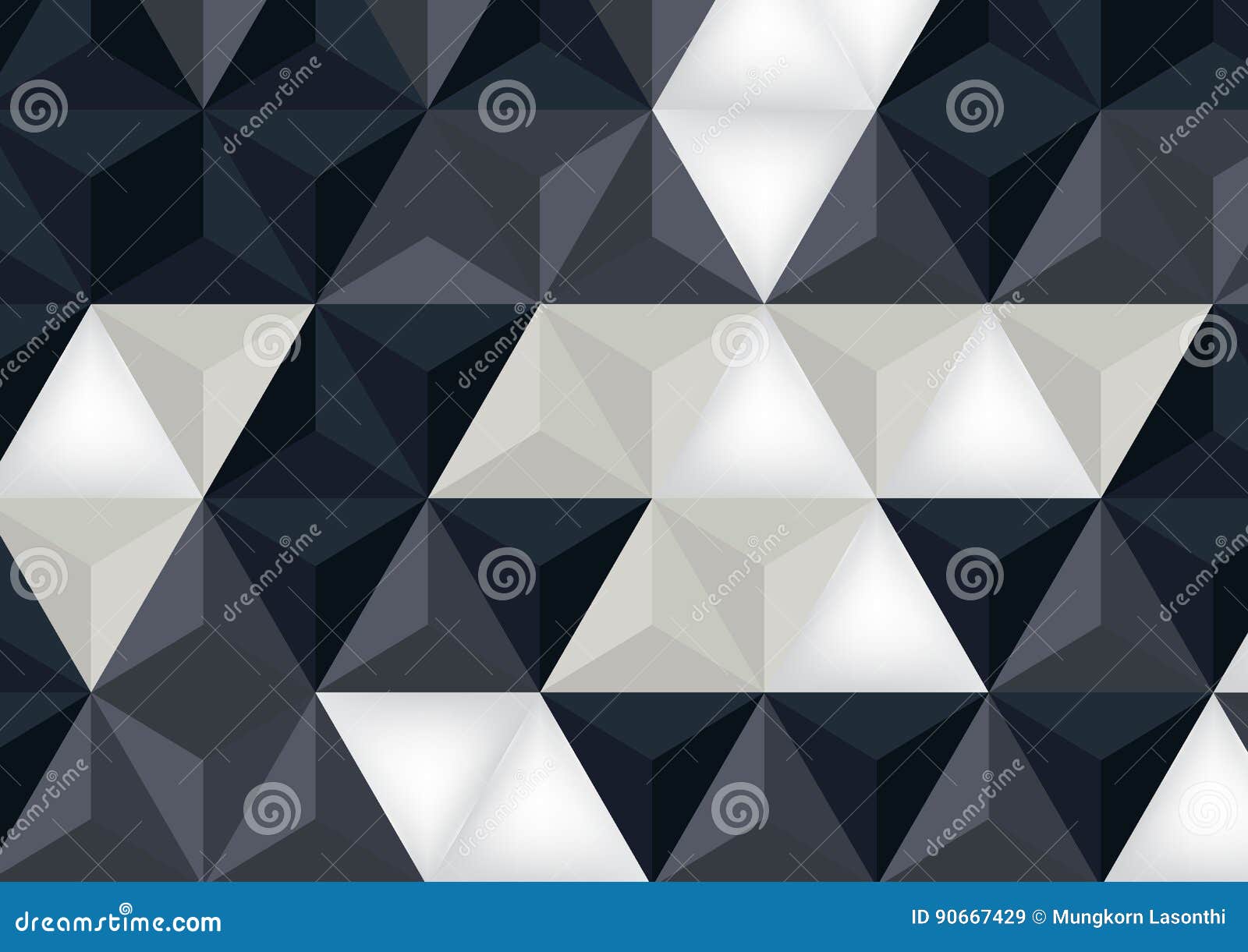 Abstract Black and White Polygons Background Stock Vector ...