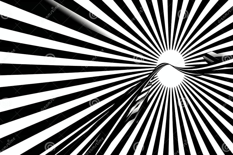 Abstract Black and White Rays Background Stock Illustration ...