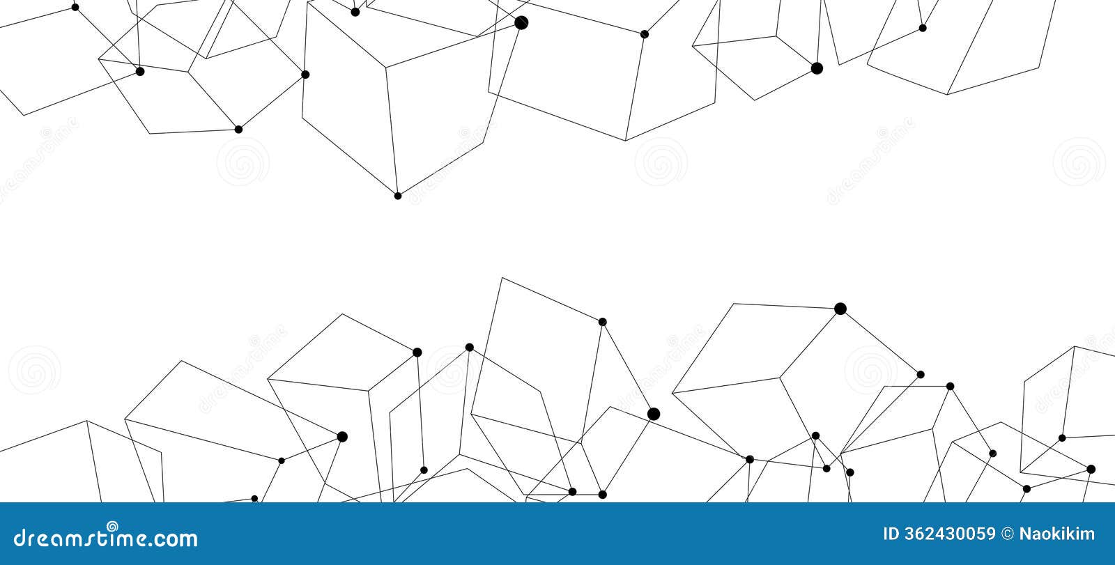 Abstract Black White Rectangle. Geometric Polygon Background ...