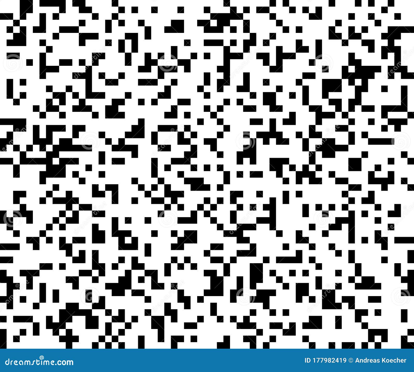 Abstract Black and White Retro Pixel Square 8 Bit Background Stock ...