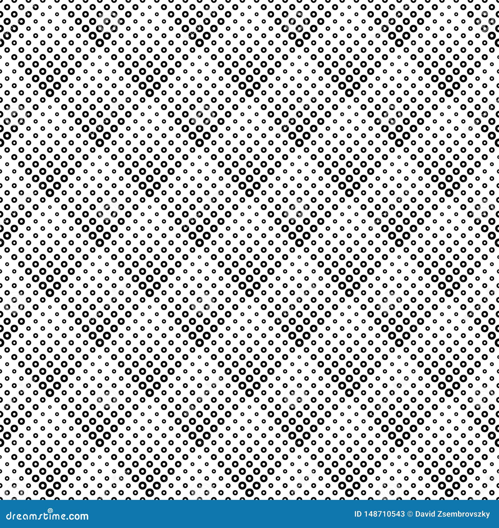 Abstract Black and White Ring Pattern Background Design Stock Vector ...