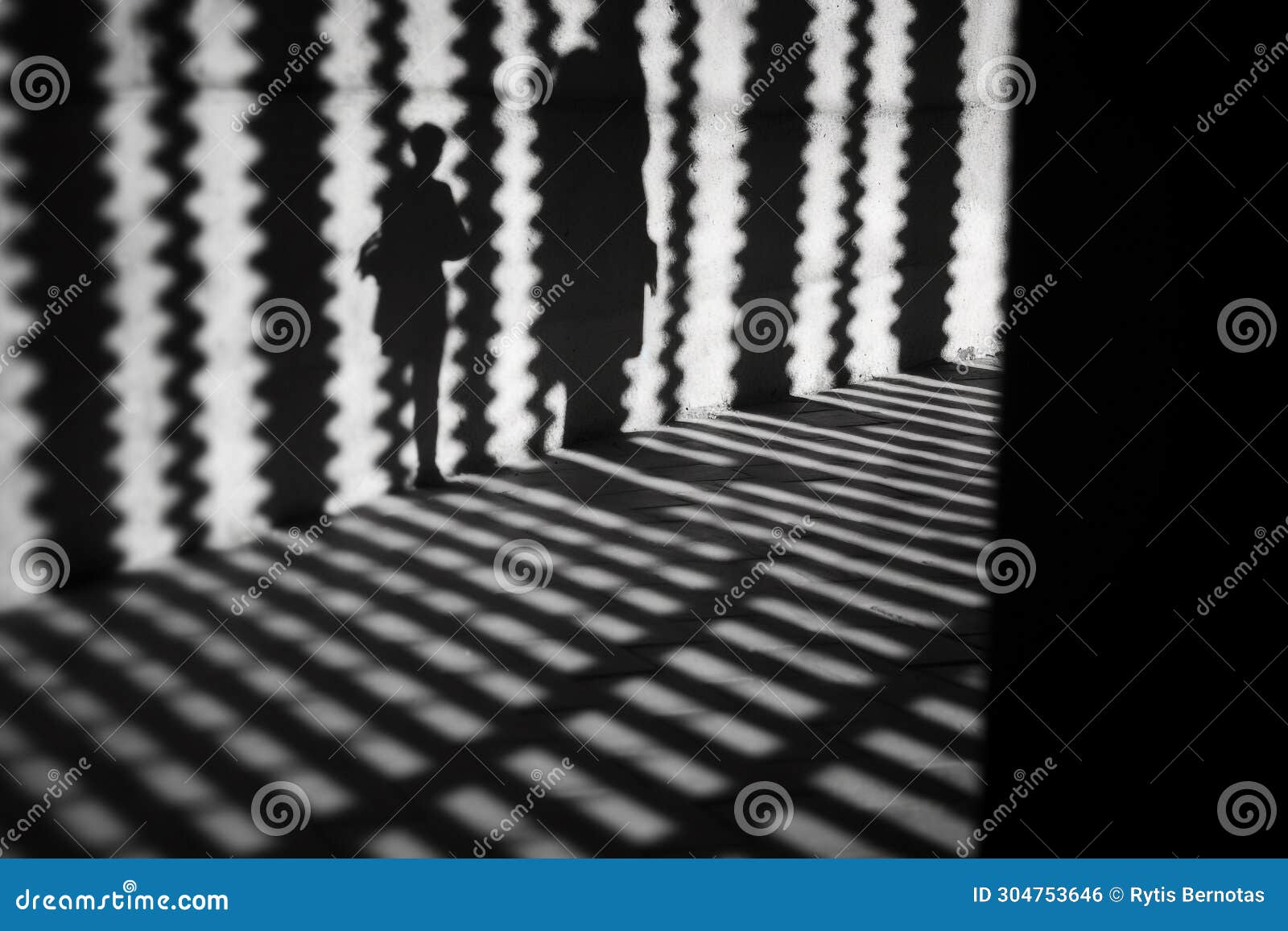 Abstract Black and White Shadows Mosaic Background Stock Illustration ...