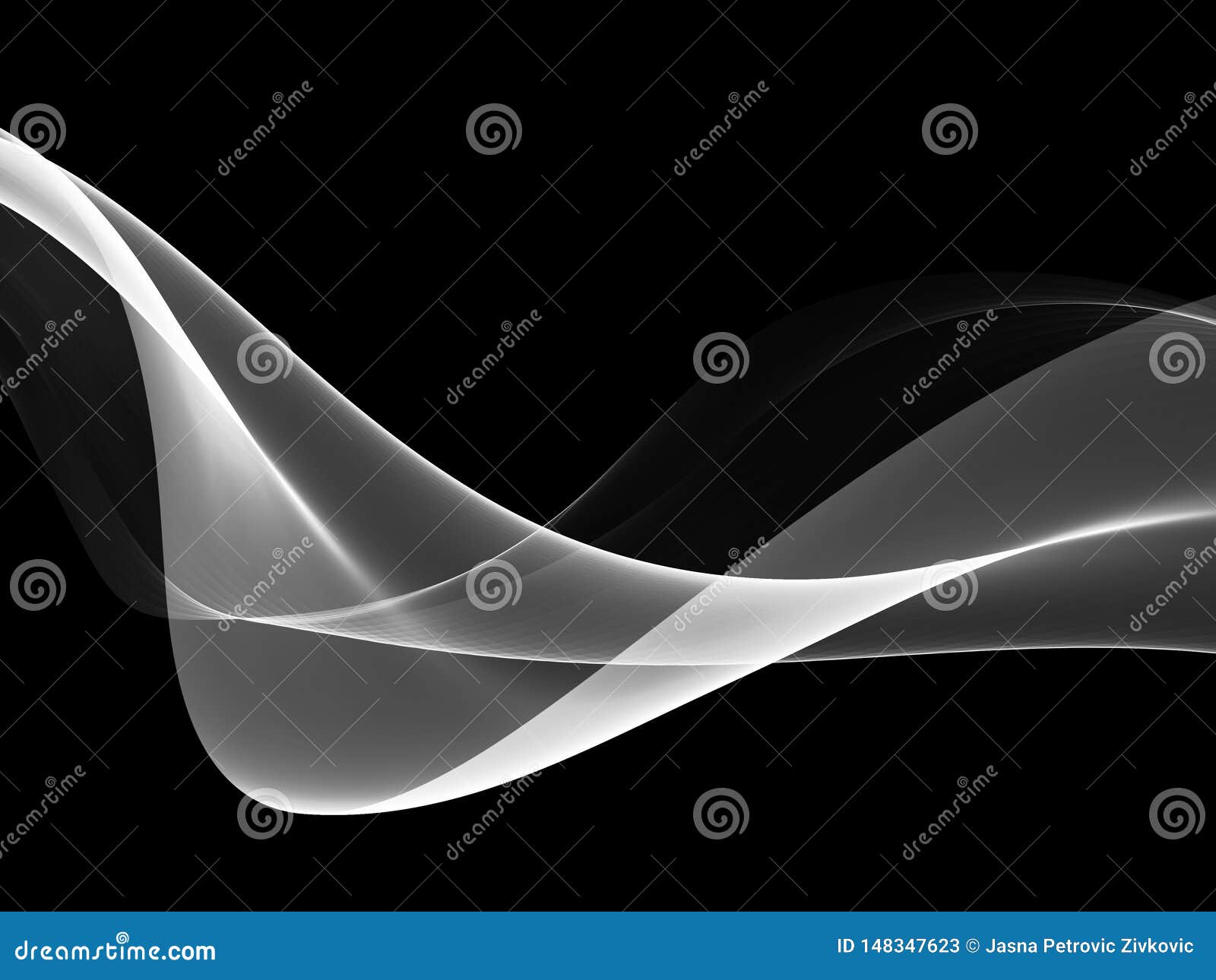Abstract Black and White Soft Wave Design Stock Illustration ...