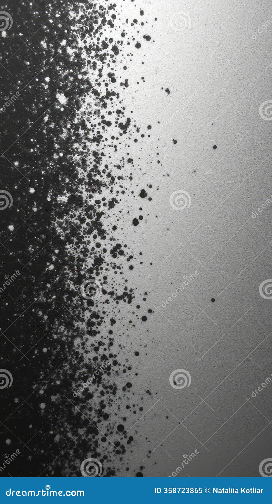 Abstract Black and White Splatter Art Stock Image - Image of visual ...