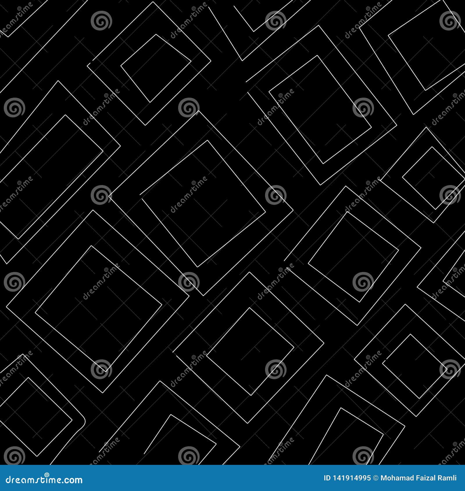 Abstract Black and White Square Pattern As Illustration Background and ...