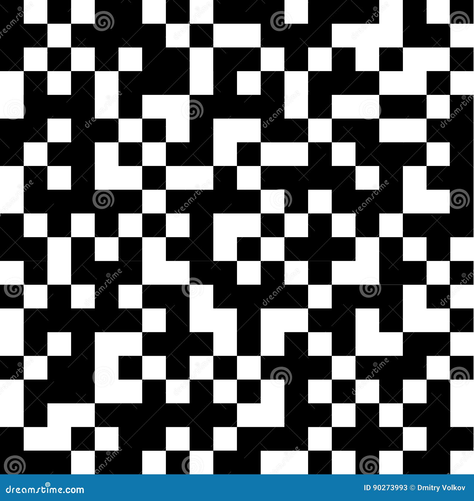 Abstract Black and White Squares Stock Vector - Illustration of ...