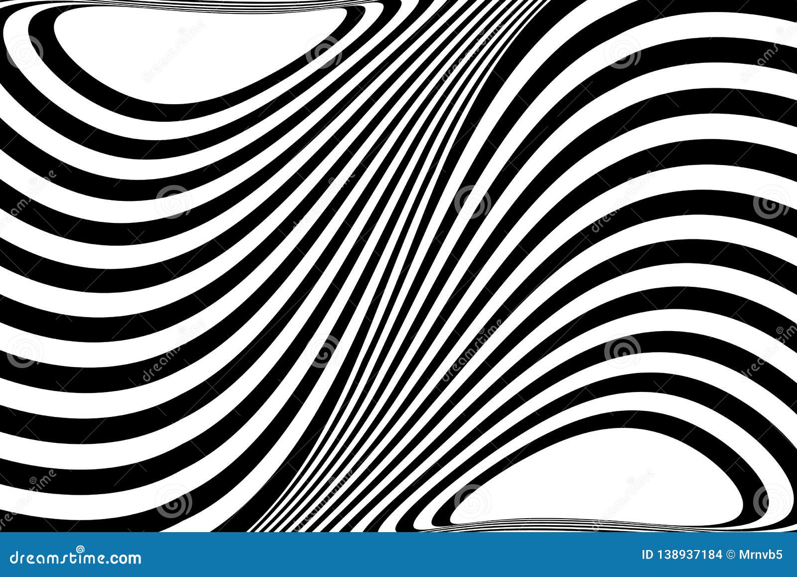 Abstract Black and White Striped Background. Geometric Pattern with ...