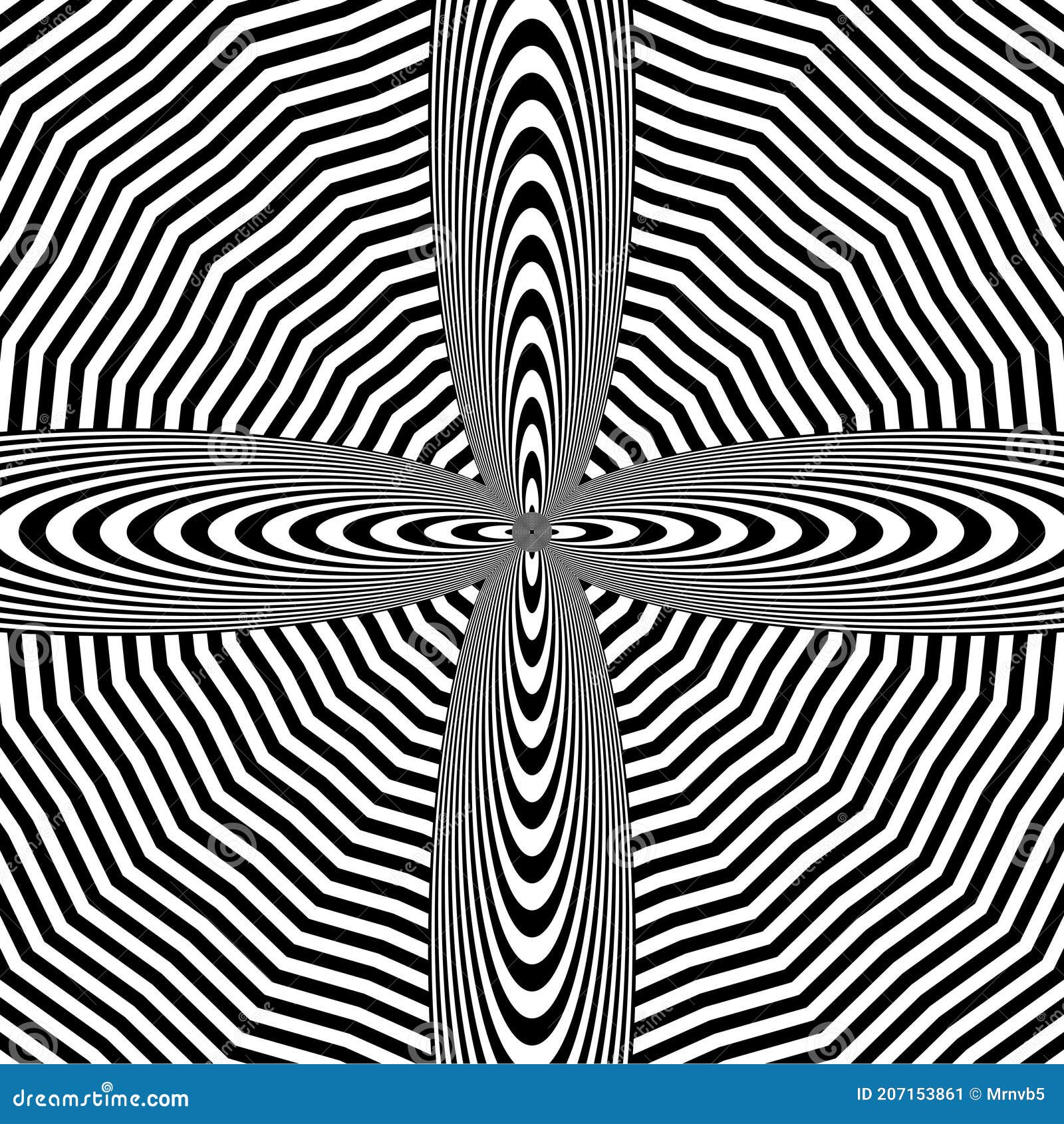 Abstract Black and White Striped Background. Geometric Pattern with ...