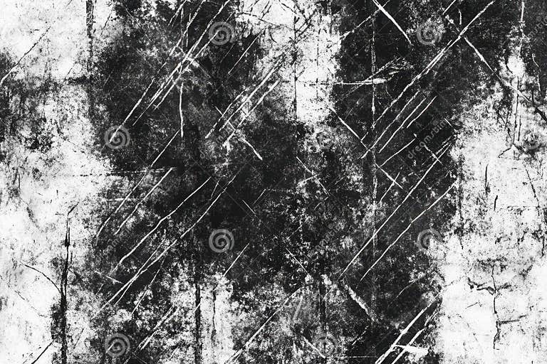 Abstract Black and White Texture with Scratches and Distressed Marks ...