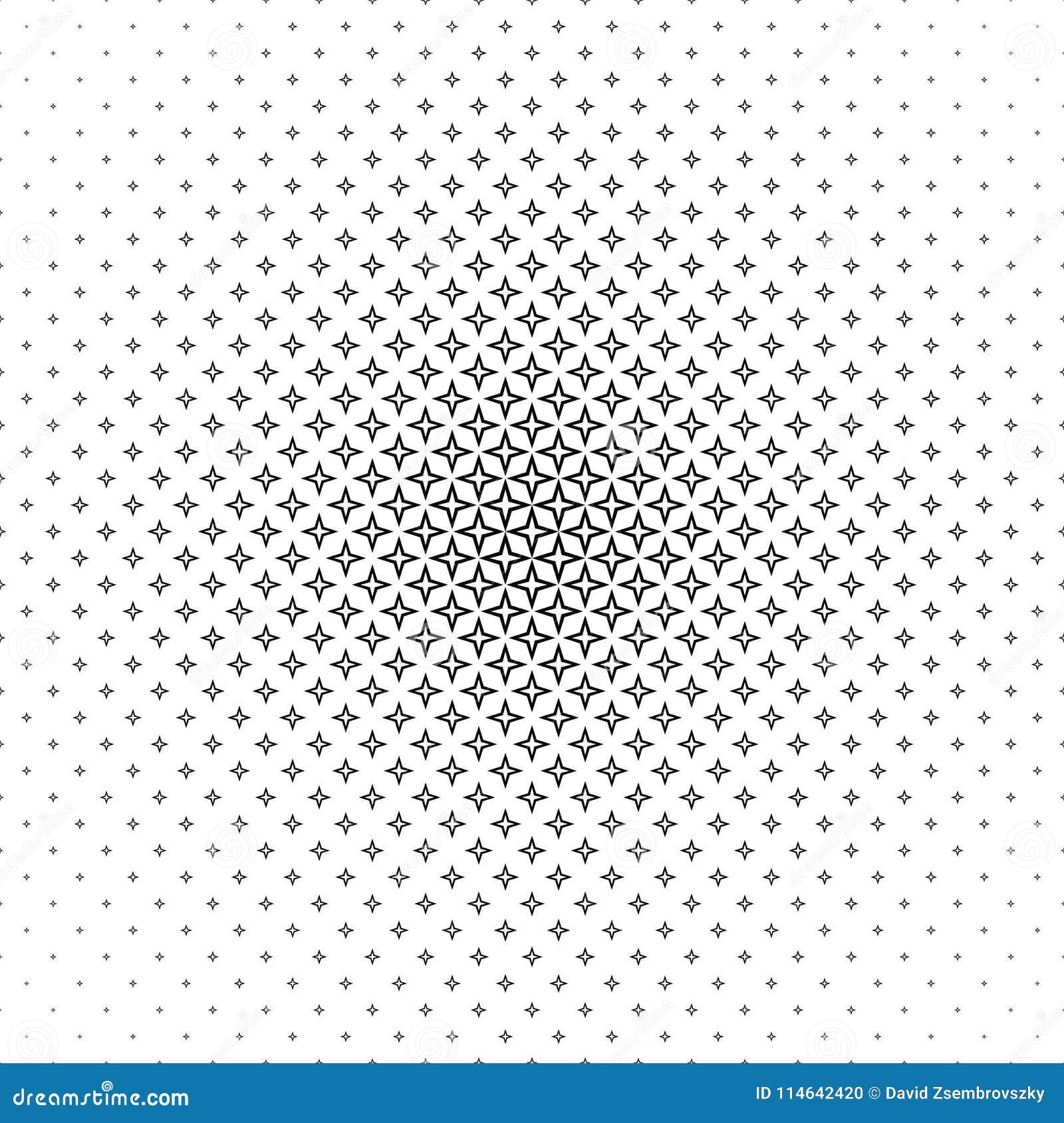 Abstract Black White Thorn Pattern Design Stock Vector - Illustration ...