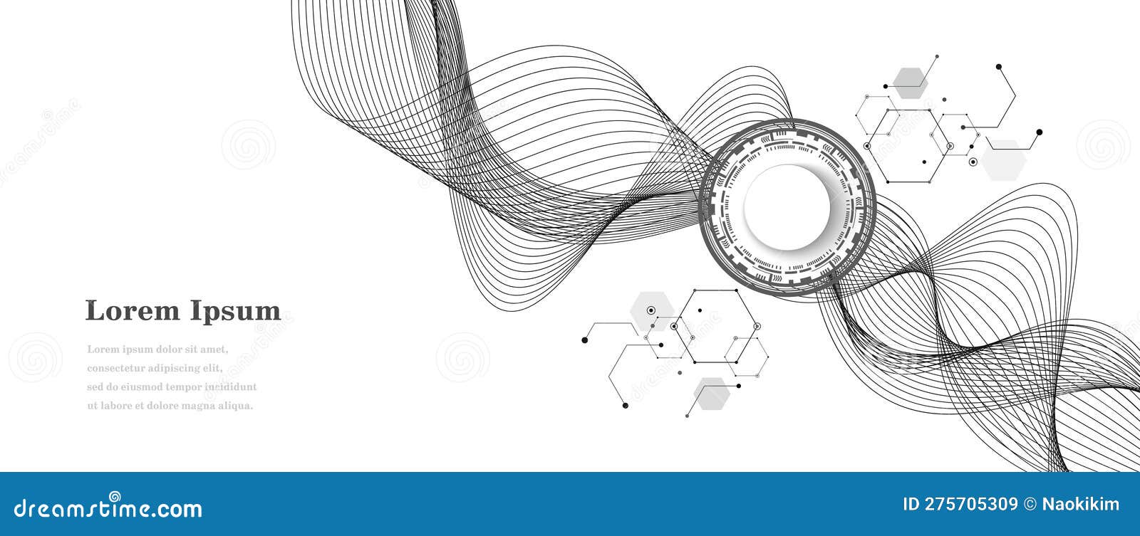 Abstract Black White Wave, Geometric DNA Background, AI Artificial ...