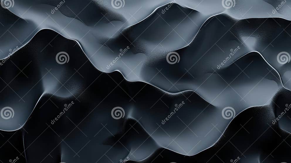 Abstract Black and White Wavy Texture with a Fluid and Smooth Surface ...
