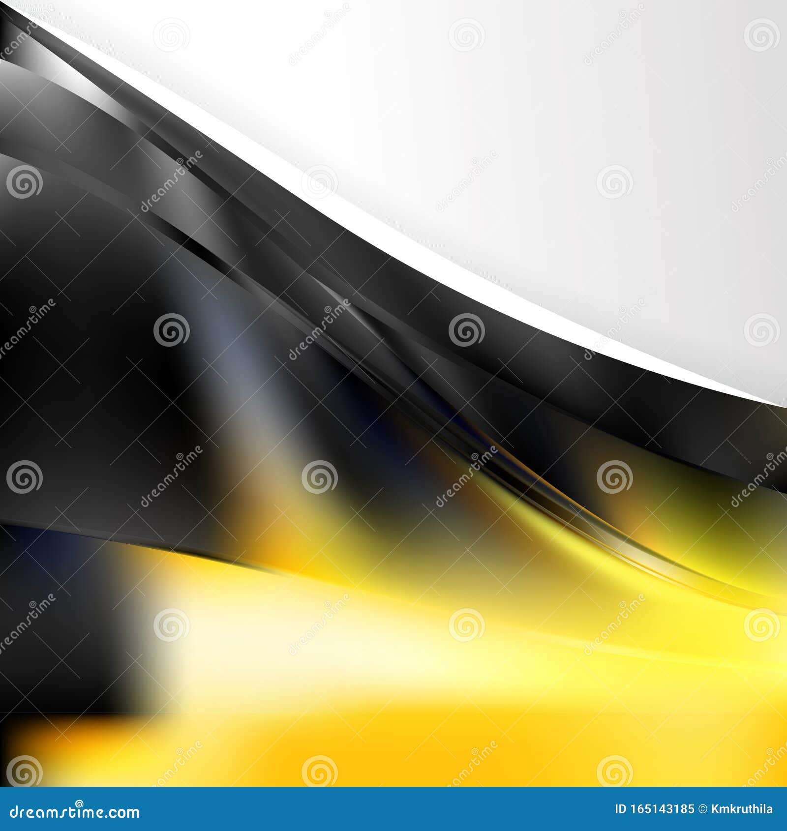 Abstract Black and Yellow Background Design Template Vector Art Stock ...