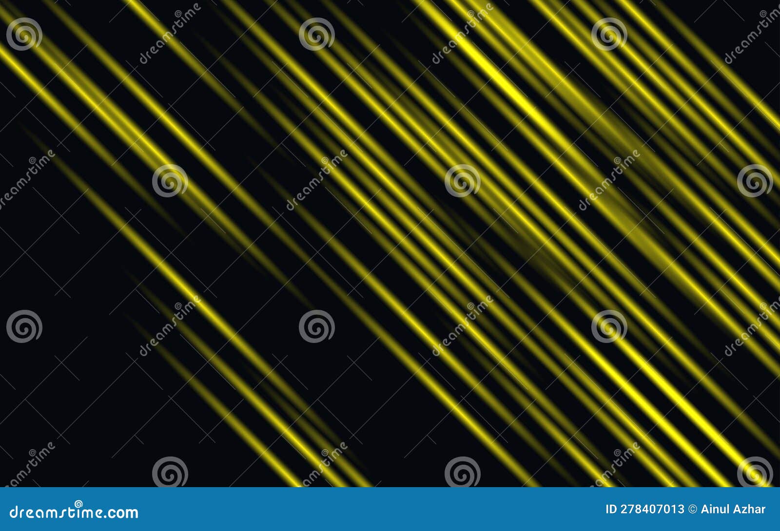 Abstract Black with Yellow Light Background Illustration. Stock Vector ...
