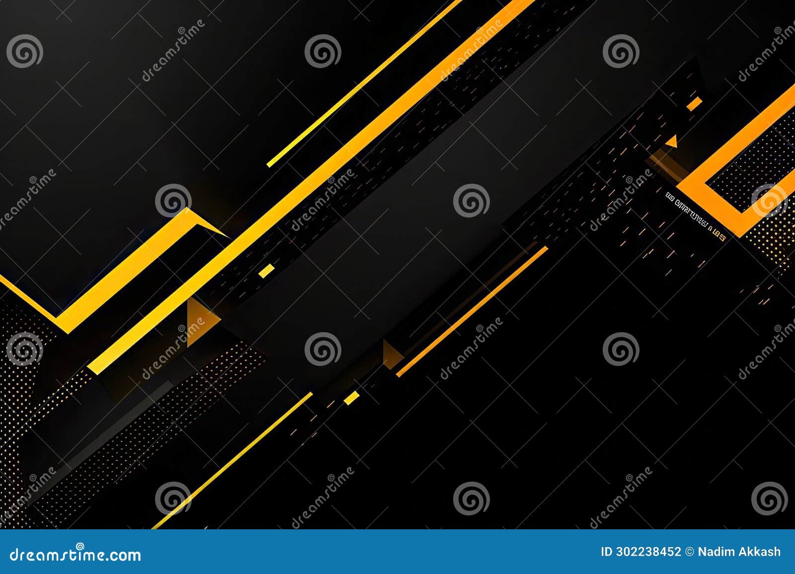 Abstract Black Yellow Technology Background, Modern Futuristic ...