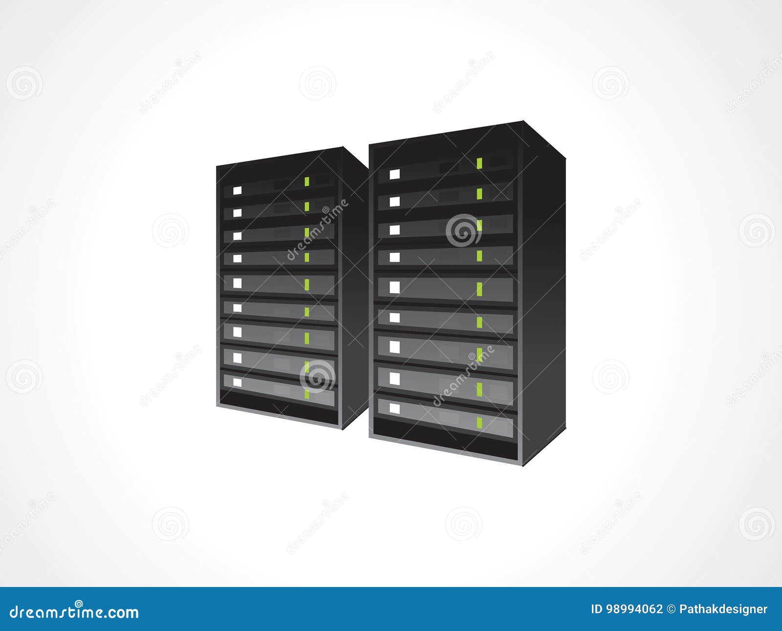 Abstract blade server icon stock vector. Illustration of service - 98994062