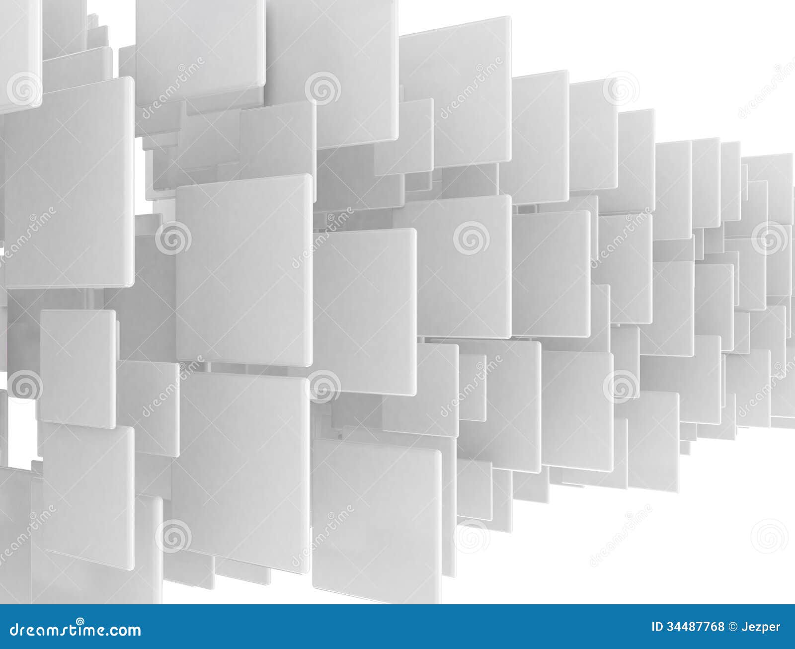 Abstract blank 3d squares stock illustration. Illustration of ...