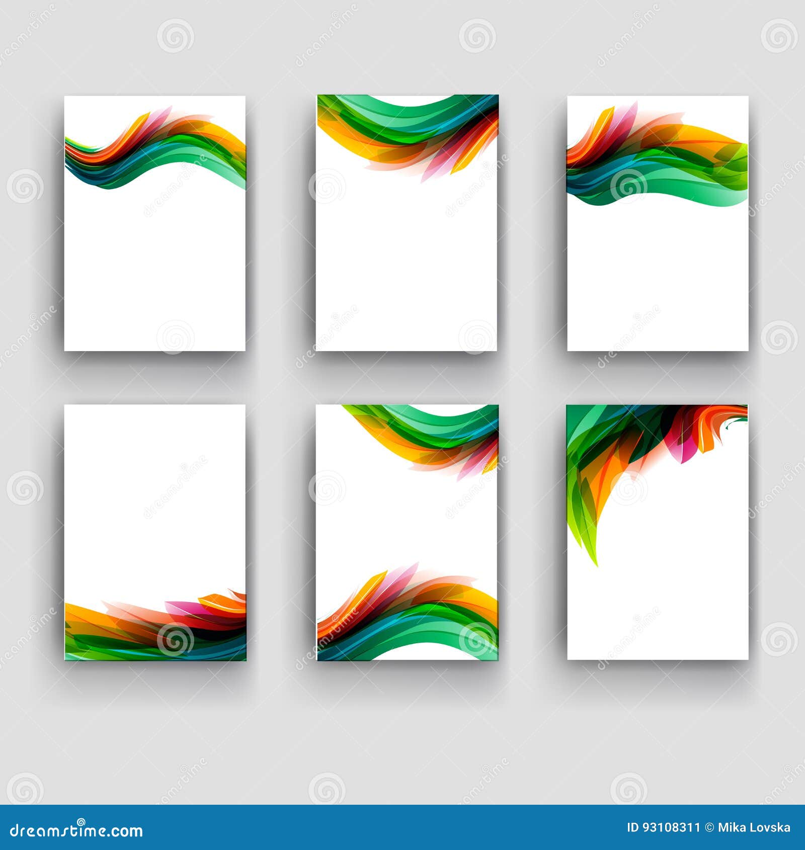 Abstract Blank Name Card Template for Business Artwork Stock ...