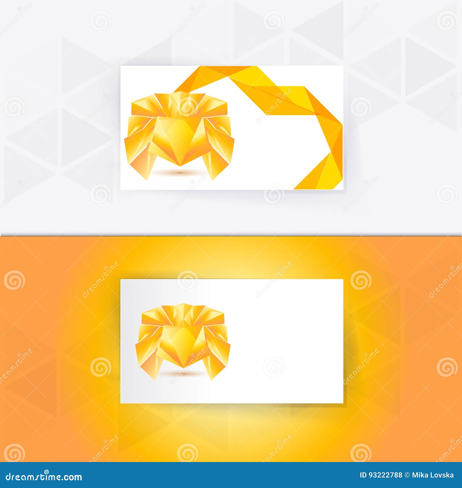 Abstract Blank Name Card Template for Business Artwork Stock ...