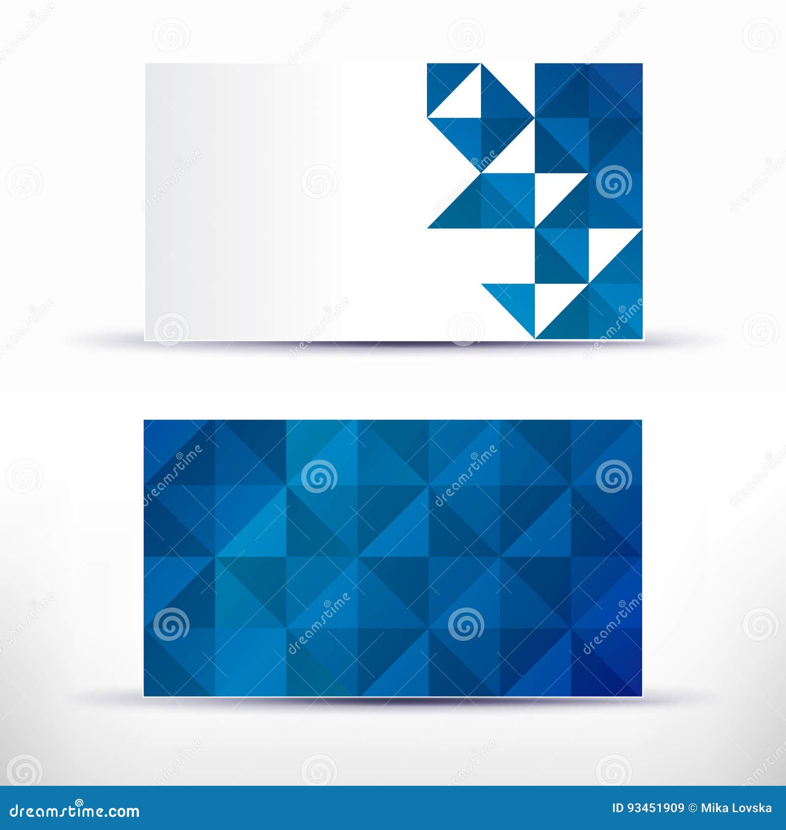 Abstract Blank Name Card Template for Business Artwork Stock ...