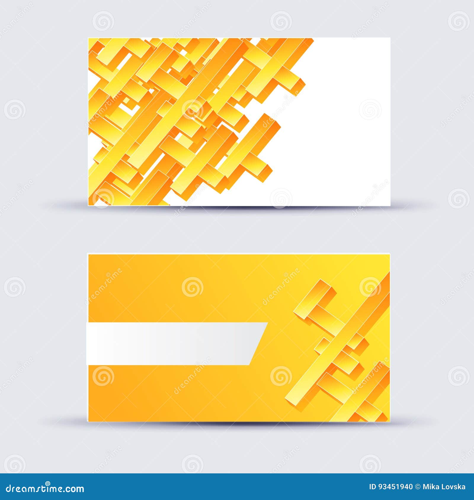 Abstract Blank Name Card Template for Business Artwork Stock ...