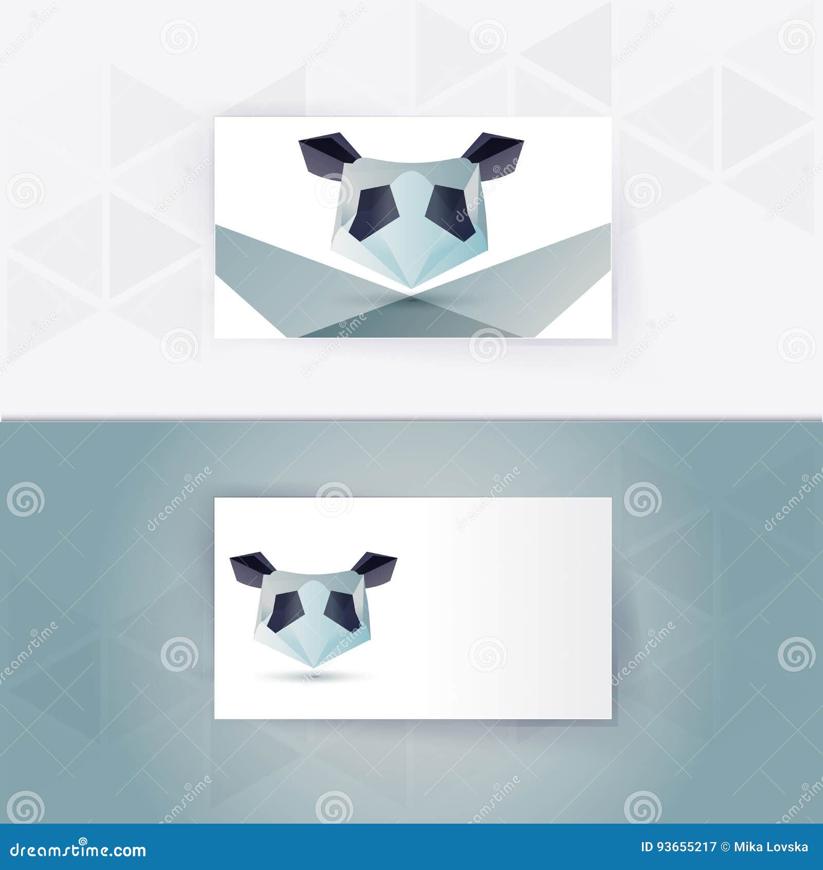 Abstract Blank Name Card Template for Business Artwork Stock ...